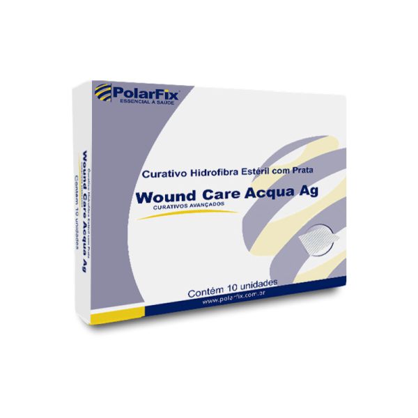 Wound Care Acqua Ag Curativo Hidrofibra Estéril com Prata – Polar Fix